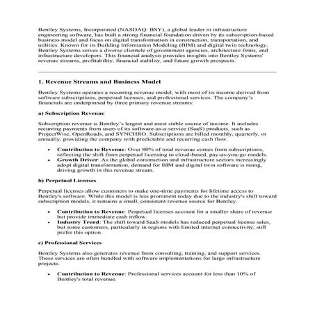 Bentley Systems Financials: Analyzing Revenue, Profitability, and ...