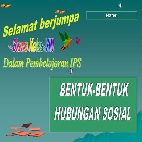 Bentuk-Bentuk Hubungan Sosial materi IPS | PPT