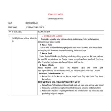 Bentuk-bentuk katekese KB 3 RESUME.docxmm | DOCX