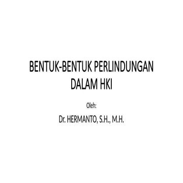 BENTUK-BENTUK PERLINDUNGAN DALAM HKI.pptx