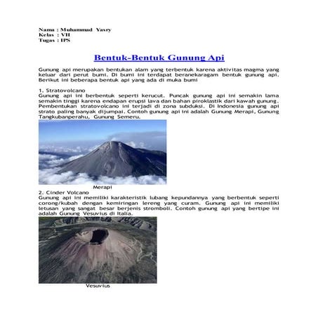 TIPE-TIPE GUNUNG API.............................. | PPTX