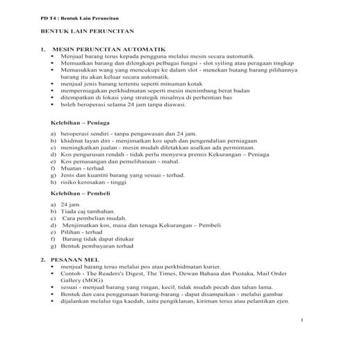 Bentuk lain peruncitan | PDF