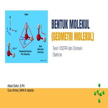 PPT Bentuk Molekul pptx kimia kelas XI sma | PPTX