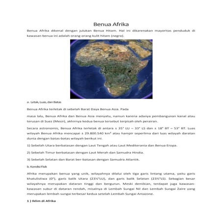 Benua Afrika | PDF