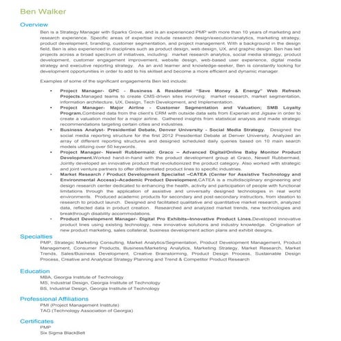 Ben walker bio | PDF