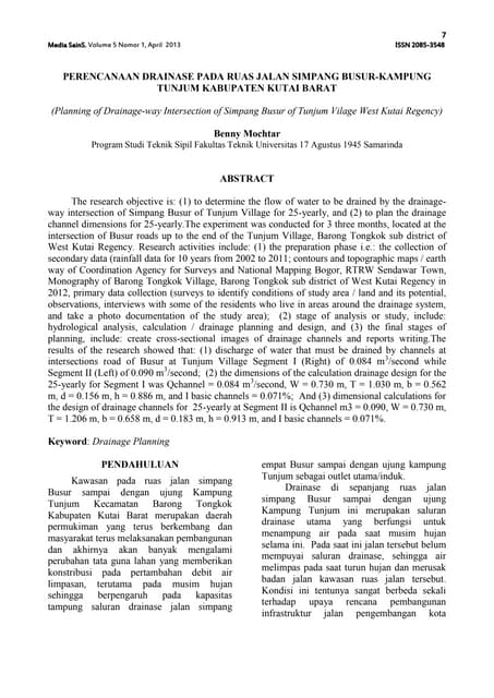Data drainase | DOCX