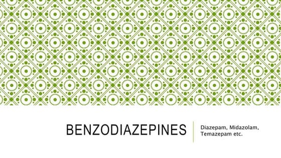 Benzodiazopines SAR by dr. khalid hussain | PPT