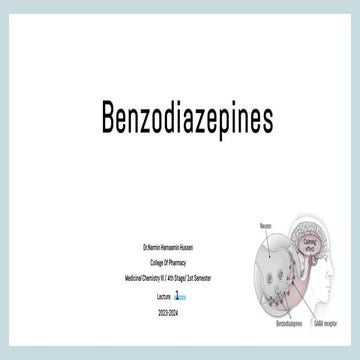 Benzodiazepines; Diazepam | PPTX