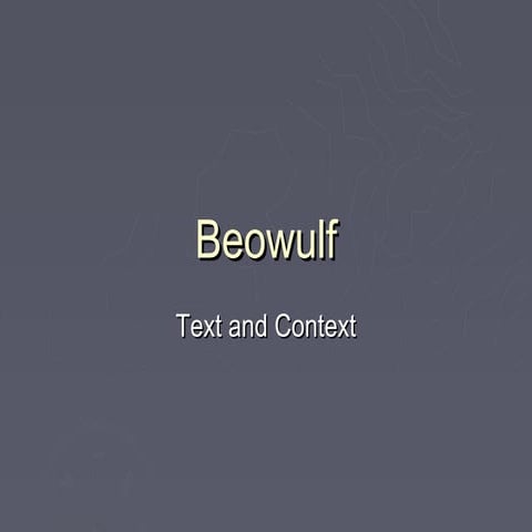 Beowulf | PPT