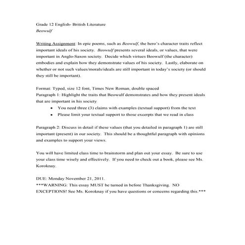 Introduction to beowulf | PPT