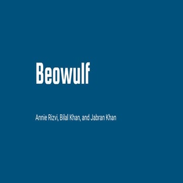 Beowulf presentation | PPTX