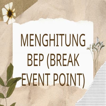 BEP (Break Event Point) Materi Ekonomi.pptx