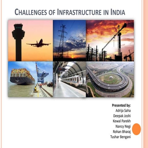 Challenges of Infrastructure in India | PPTX