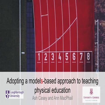 Adopting a models-based approach to teaching physical education | PDF