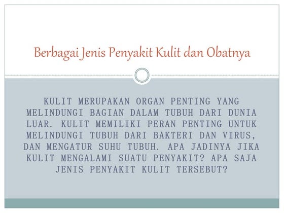 Penyakit kulit | DOTX