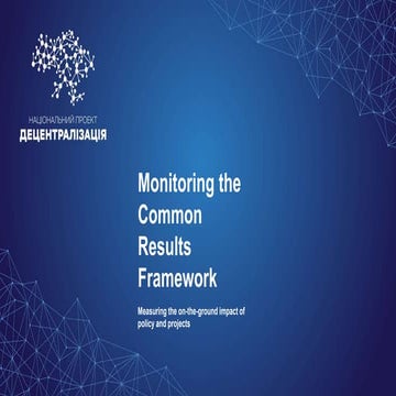 Monitoring the Common Results Framework | PPTX