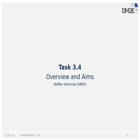 DM2E Project meeting Bergen: WP3 Report on Task 3.4 (Steffen Hennicke) | PPT