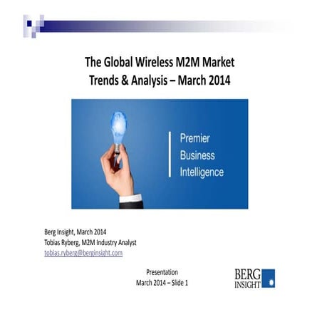 Berg Insight - Presentation the global m2m market 2014 | PDF | Internet ...