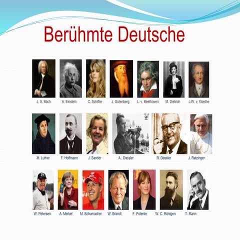Berühmte deutsche - prezentacja | PPT