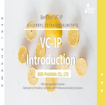 BeriCos® VC-IP, Ascorbyl Tetraisopalmitate | PDF