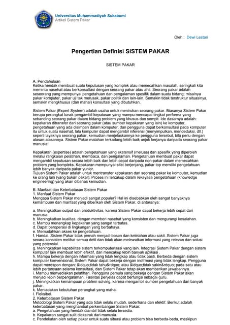 Materi SISTEM PAKAR (expert system).pptx