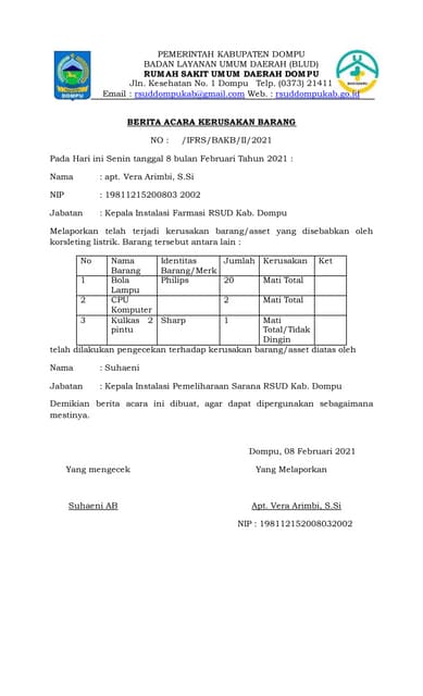 Contoh form perawatan kendaraan. docx | PDF