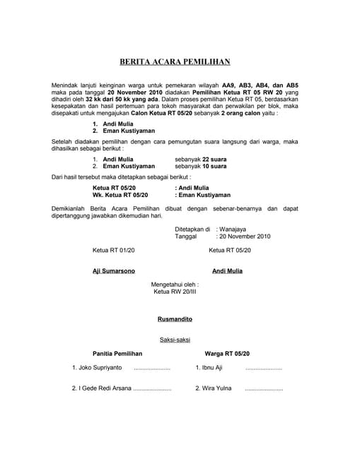 contoh Jadwal ronda | PDF