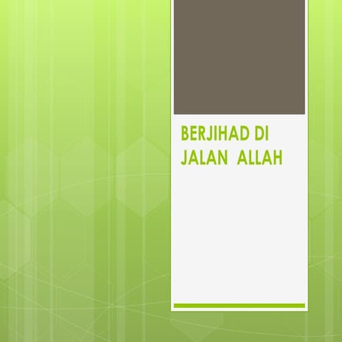 Berjihad di jalan allah | PPT | Free Download