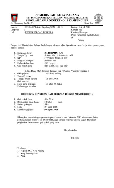 Contoh sk tugas penugasan operator sekolah di sdm 2015 | DOC