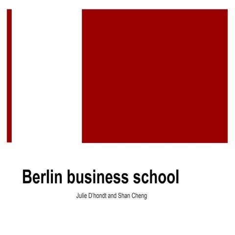 Berlin business-school | PPTX