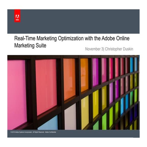 Adobe Omniture: Real-Time Marketing Optimization | PDF | Shareware and ...