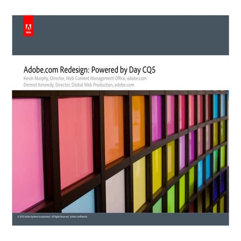 Adobe.com Redesign: Powered by Day CQ5 | PDF | Technology & Computing