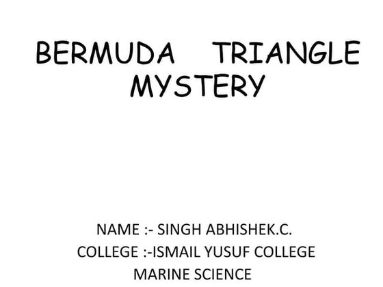 Bermuda triangle | PPT