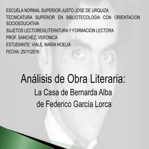 Bernarda Alba: Analisis Literario...pptx