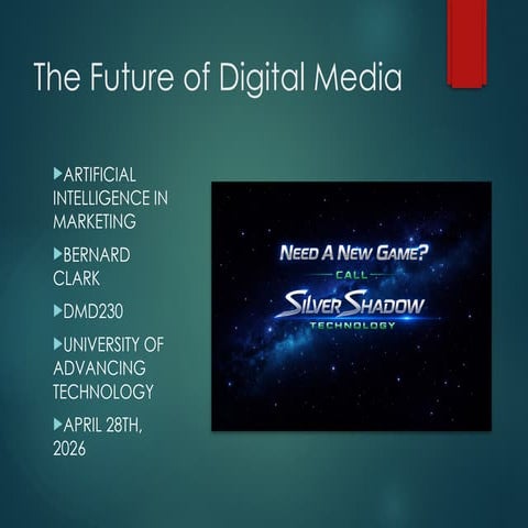 The Future of Digital Media: Harnessing AI in Marketing Strategies | PPTX