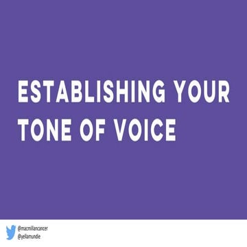 Establishing your tone of voice across multiple platforms | PPTX