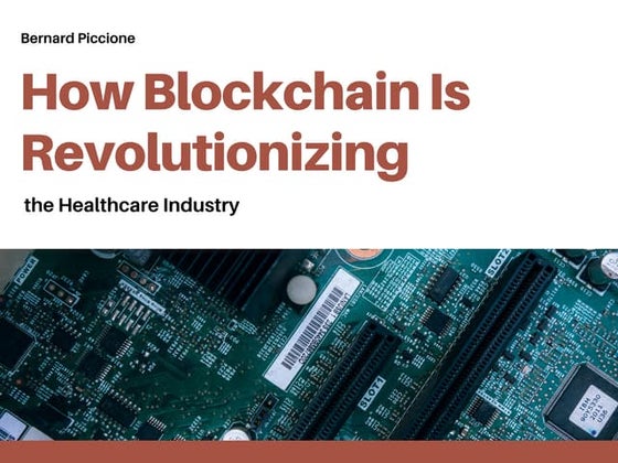 the future of blockchain healthcare solutions | PPT