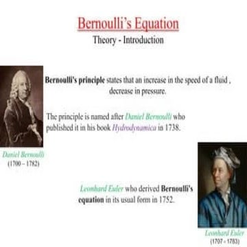 bernaullis Equation Fluid dynamics ch.06