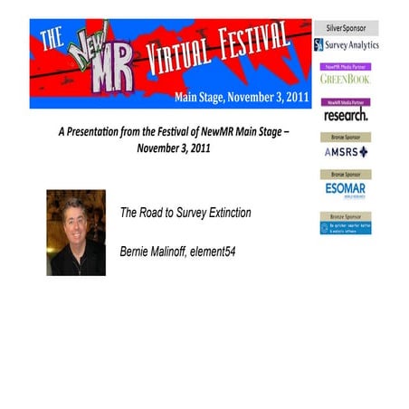 Bernie malinoff main stage - 2011 | PPT