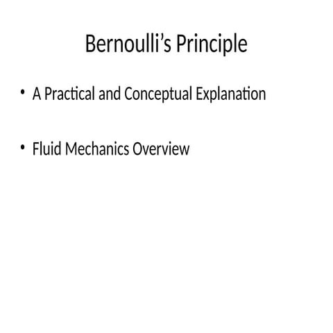 Bernoulli Principle Principle and Explanation.pptx
