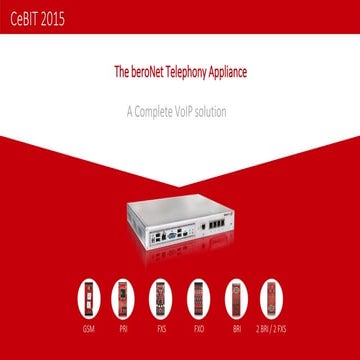 beroNet Telephony Appliance | PDF
