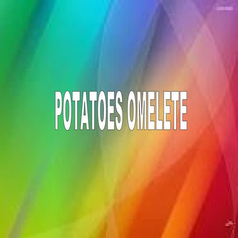 POTATOES OMELED RECIPE | ODP
