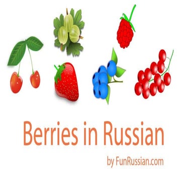 The Names of the Berries in Russian | PDF