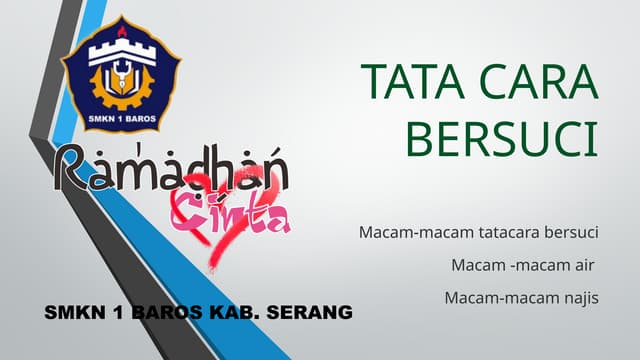 Taharah (bersuci) | PPTX