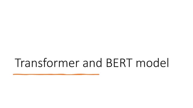 BERT introduction | PPTX