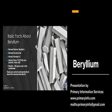 Beryllium | PDF