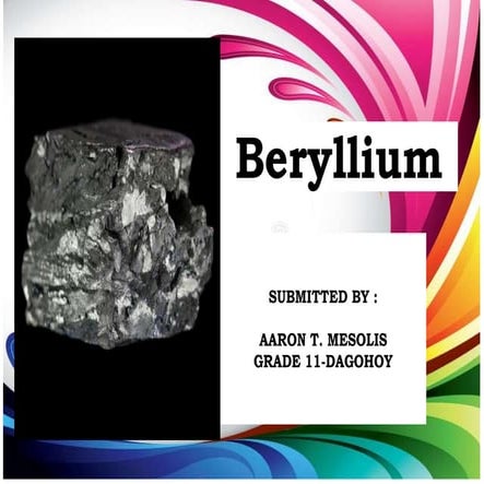 BERYLLIUM _ Common mineral Compound.pptx