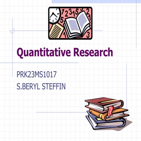 QUANTITATIVE METHOD IN BUSINESS RESEARCH | PPT
