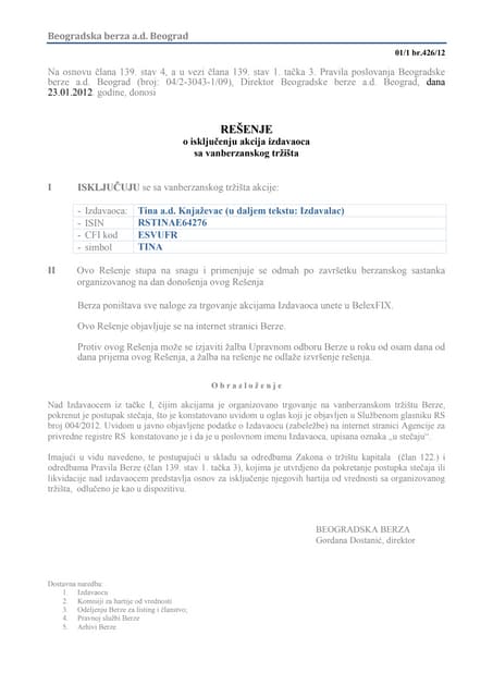 Formular za prijavu ravna | PDF