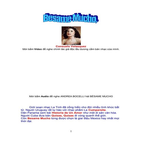 Besame mucho VHN | PDF
